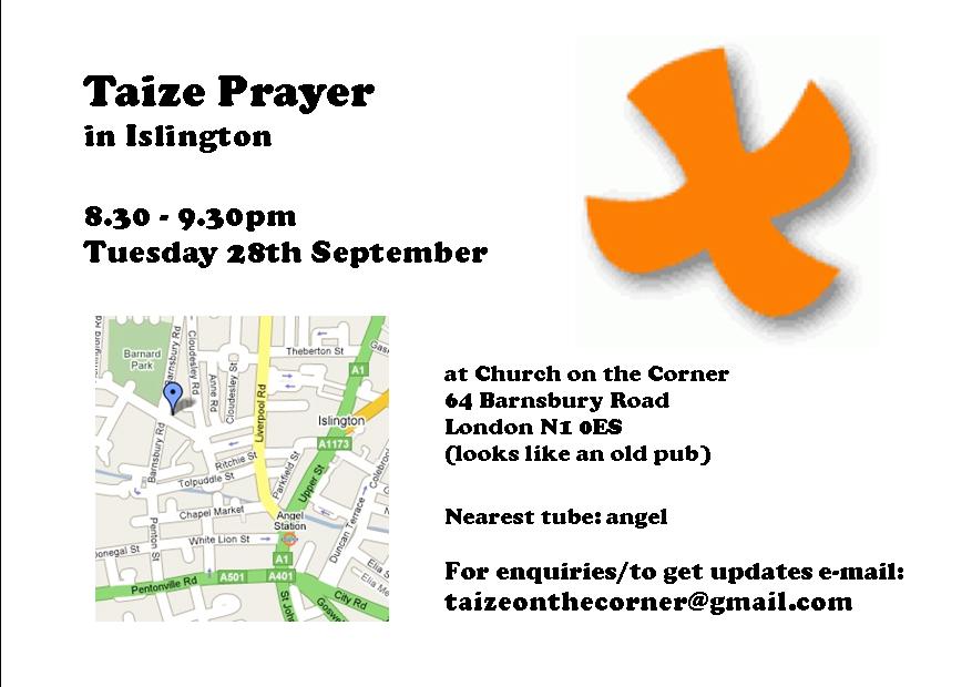 Taize Prayer – Church on the Corner